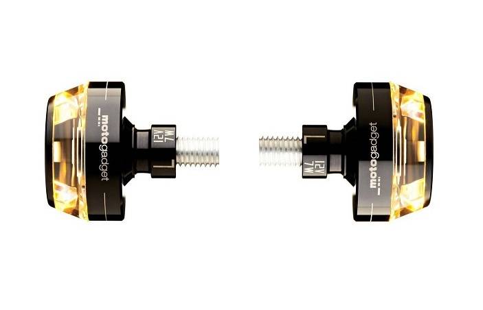 Motogadget m.Blaze Disc LED Bar-End Turn Signal, Black [Right & Left Side]