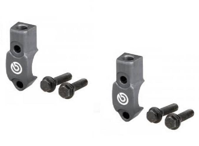 BREMBO RCS Master Cylinder Mirror Clamps: [Pair] L/R M8 X1.25