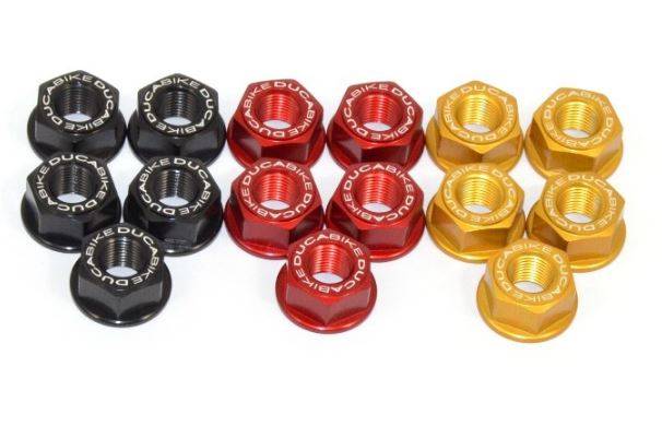 Ducabike Billet Rear Sprocket OEM Cush Drive Nuts:[Models shown in the ...