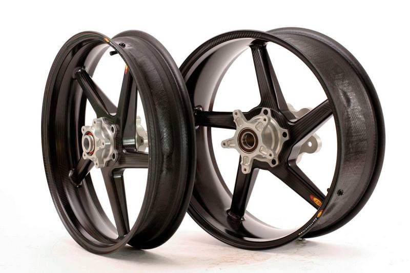 BST Diamond TEK Carbon Fiber 5 Spoke Wheel Set [6.0" Rear] : Yamaha R1 ...