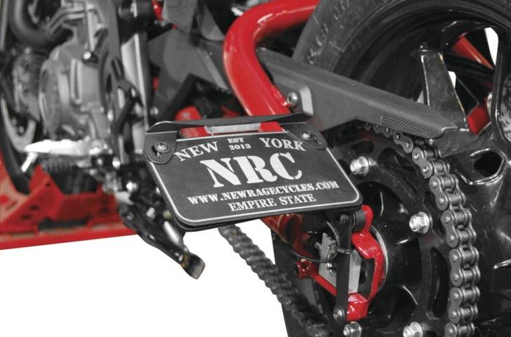 New Rage Cycles Side Mount License Plate: Indian FTR 1200/S