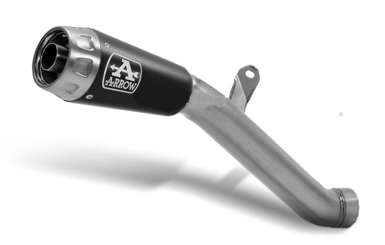 Arrow Pro Race Exhaust Muffler Homologated in Black Steel BMW R nine t ...