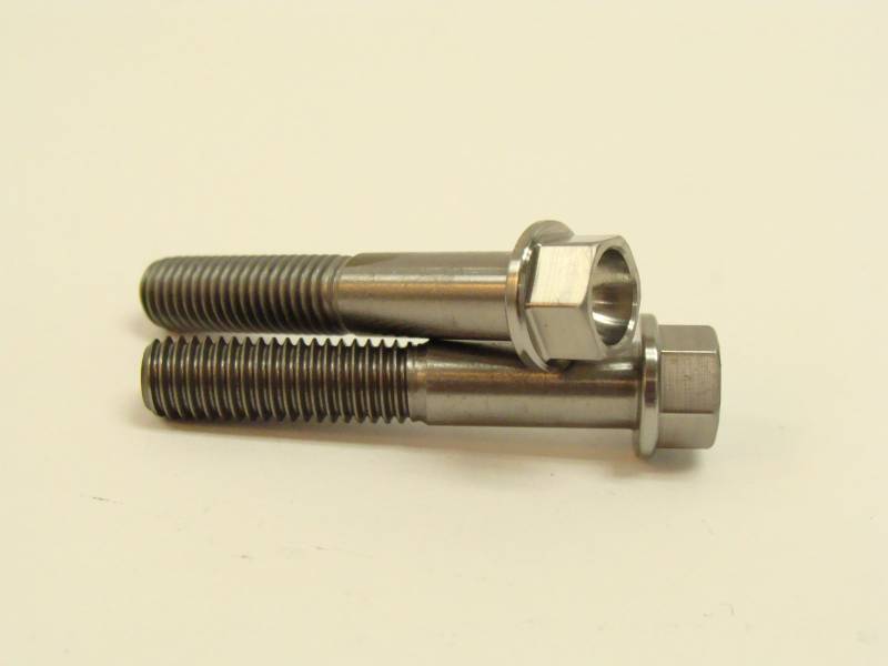8x45 Titanium Hex Flange Bolts