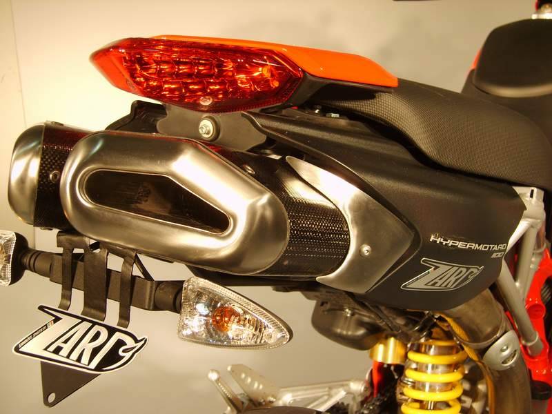 ZARD Penta ALU Slip-ons Homologated: Hypermotard 796-1100/EVO